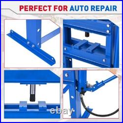 10t Hydraulic Press, H-frame Heavy Duty Garage Floor Shop Press, Steel ...