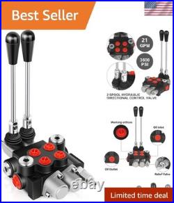 Heavy-duty Double Acting Hydraulic Valve 2 Spool, 21 Gpm & Spring ...