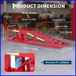 Heavy Duty Hydraulic Car Truck 5 Ton Ramps Lift Auto Service Jack Hoist ...